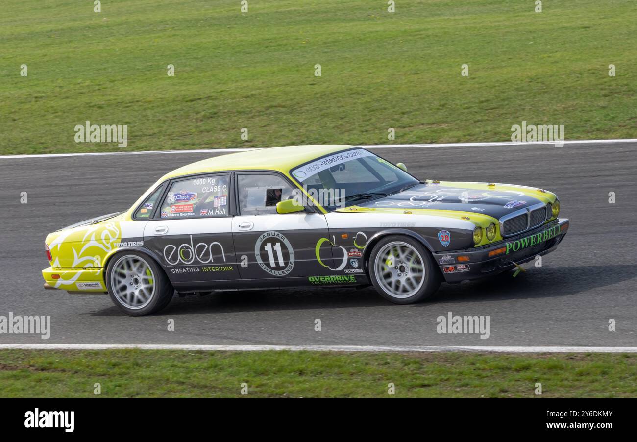Michael Holt in his Jaguar X300 during the 2023 Classic Touring Car ...