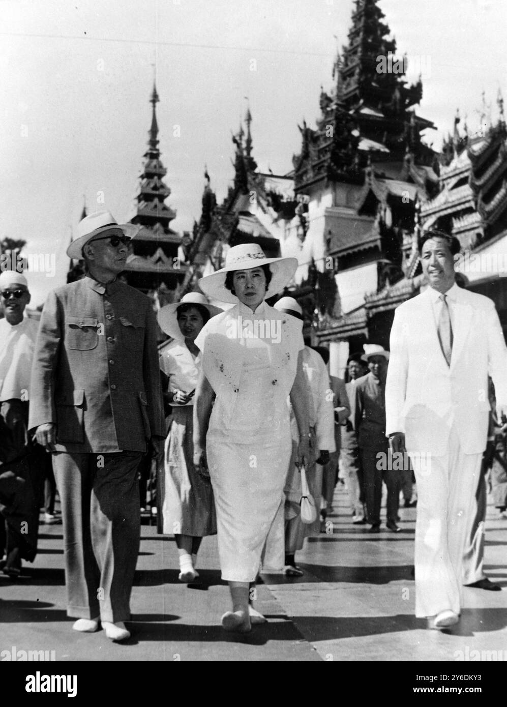 LIU SHAO CHI WITH WIFE IN RANGOON / ; 26 APRIL 1963 Stock Photo - Alamy