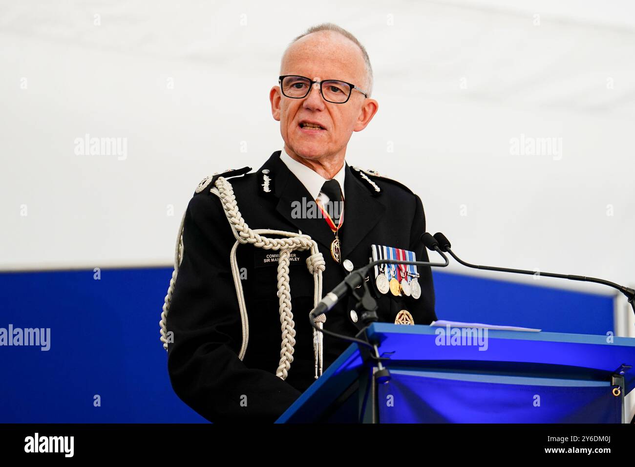 Sir Mark Rowley, Commissioner of the Metropolitan Police, during the ...