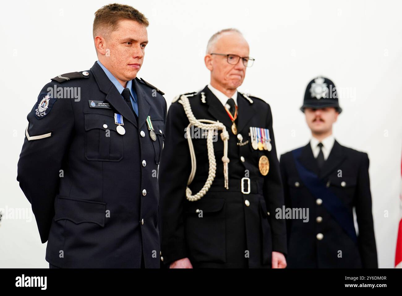 (left to right) son of Matt Ratana, Luke Ratana and Commissioner of the ...