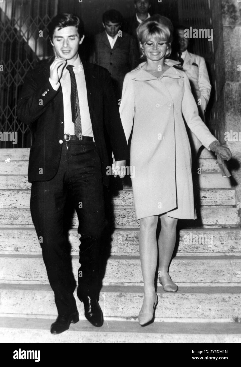 FRENCH ACTRESS AND SINGER BRIGITTE BARDOT WITH SAMY FREY IN ROME / ; 24 ...