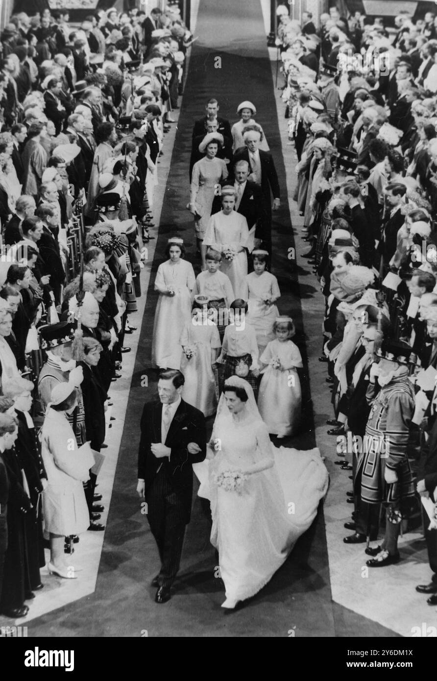 PRINCESS ALEXANDRA AND ANGUS OGILVY WEDDING AT WESTMISTER ABBEY IN ...