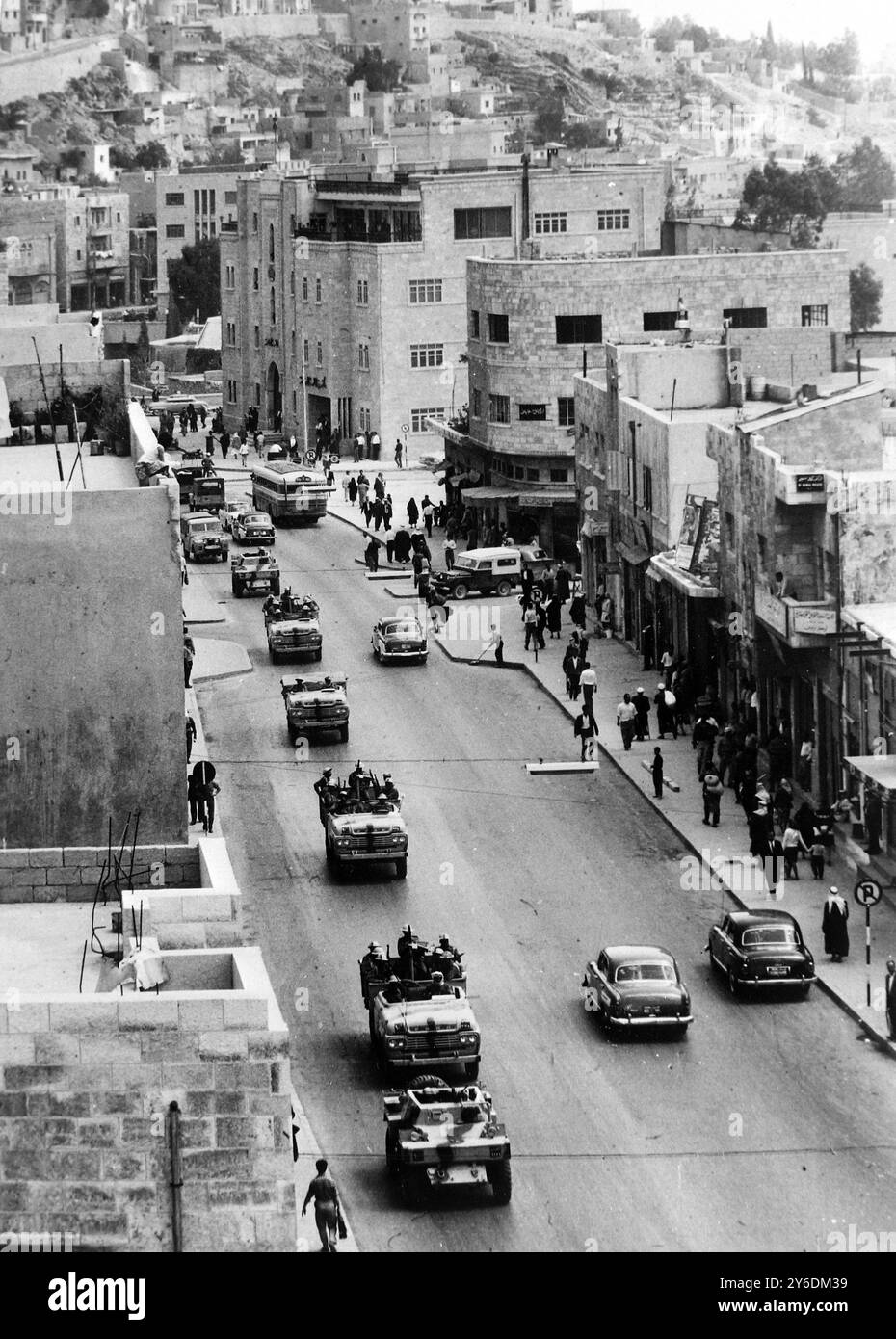 PATROLS ON AMMAN STREET IN JORDAN / ; 24 APRIL 1963 Stock Photo - Alamy
