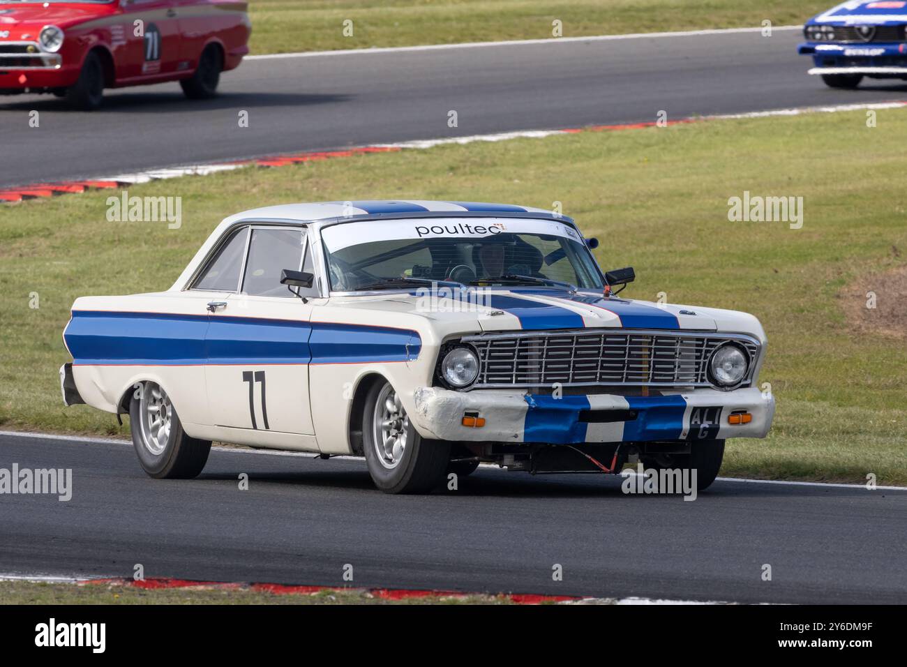 Alan Greenhalgh in his Ford Falcon Sprint during the 2023 Snetterton ...