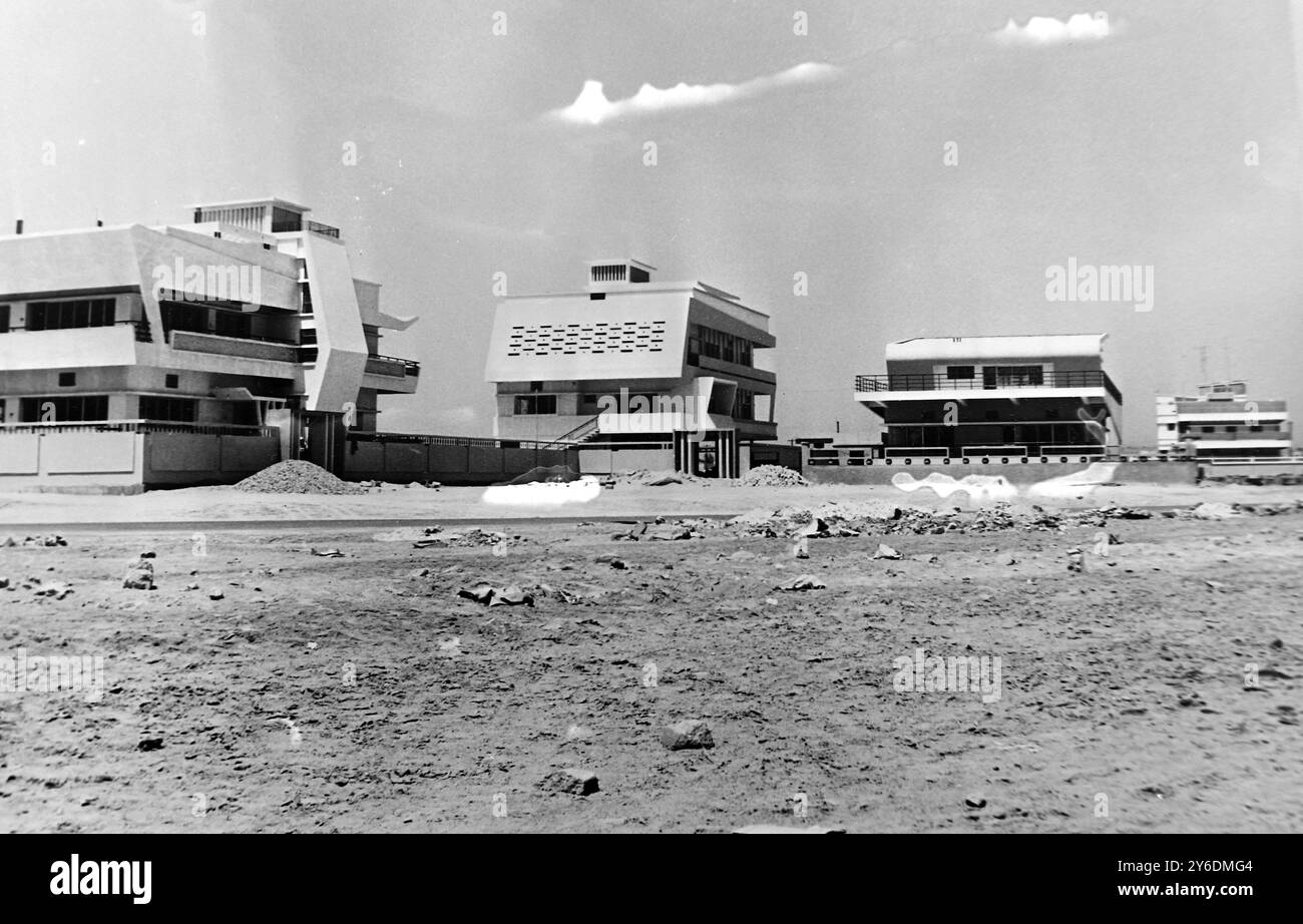 HOUSING MODERN HOUSES BUILT TO REPLACE OLD MUD HUTS IN KUWAIT ; 19 ...