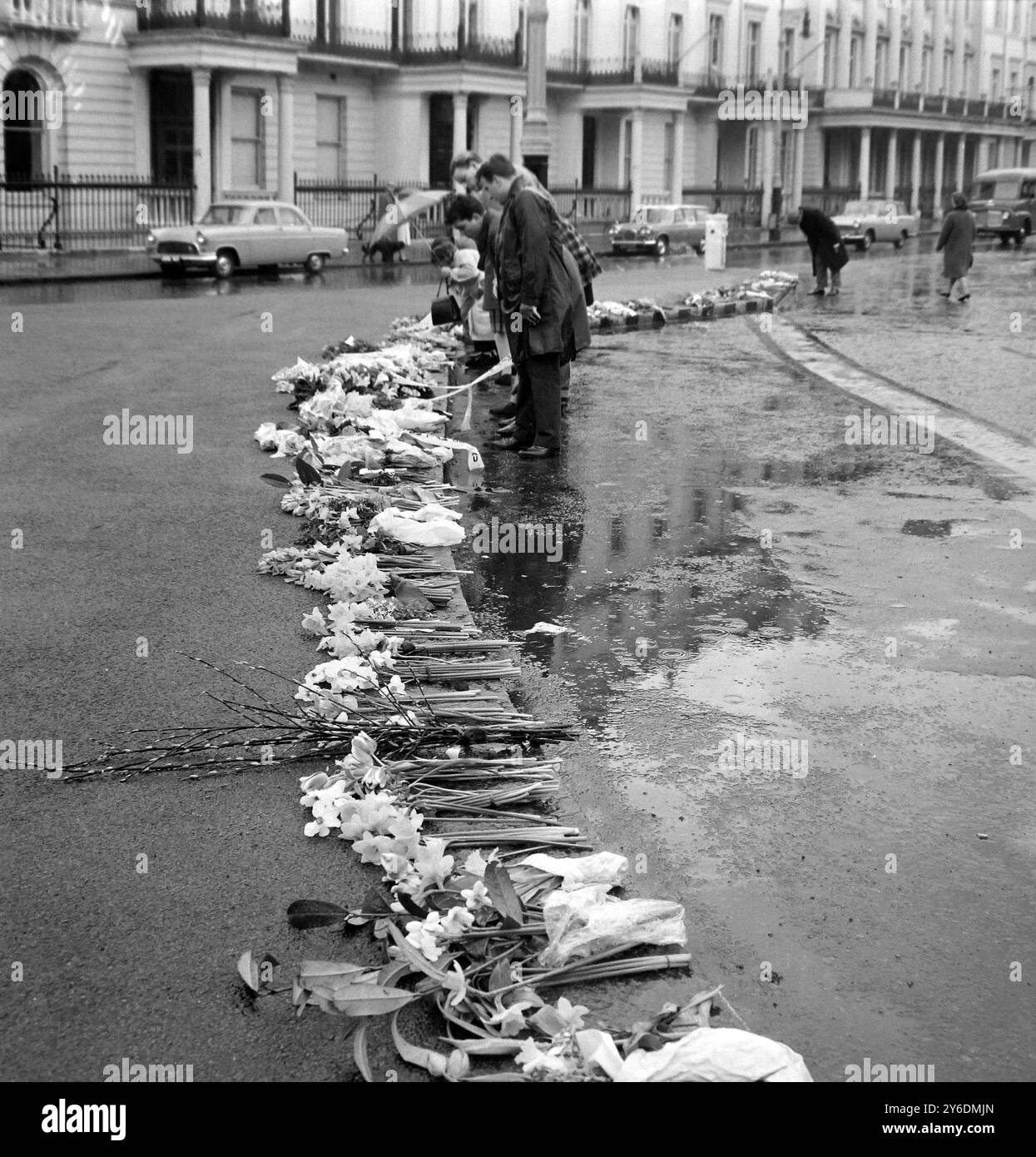 20 APRIL 1963 - - FLOWERS AND A SILENT PROTEST AT THE SPANISH EMBASSY ...