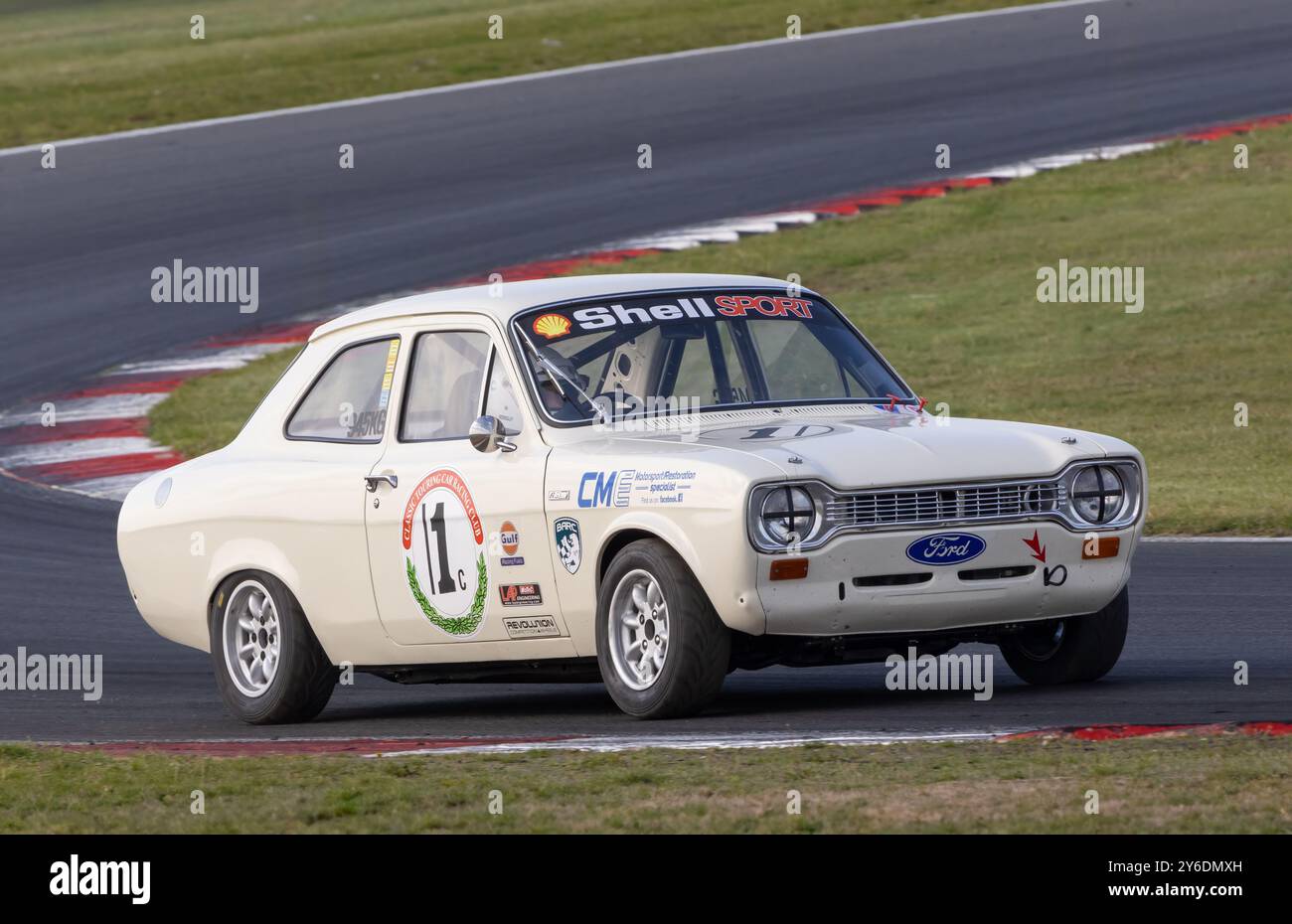 Stephen Primett in his 1972 Ford Escort Mk1 during the 2023 Classic ...