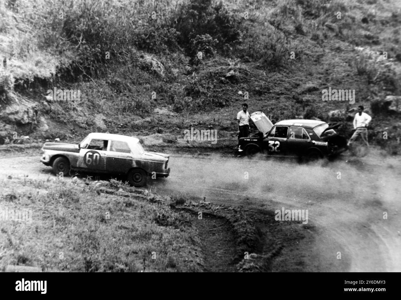 WINNERS OF THE SAFARI RALLY - DRIVERS NICK NOWICKI AND PADDY CLIFF IN ...