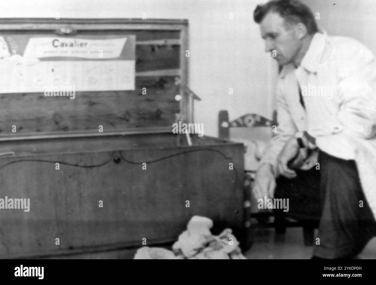 SONJA MCCASKIE CHEST WHERE HER BODY WAS FOUND IN US / ; 7 APRIL 1963 ...
