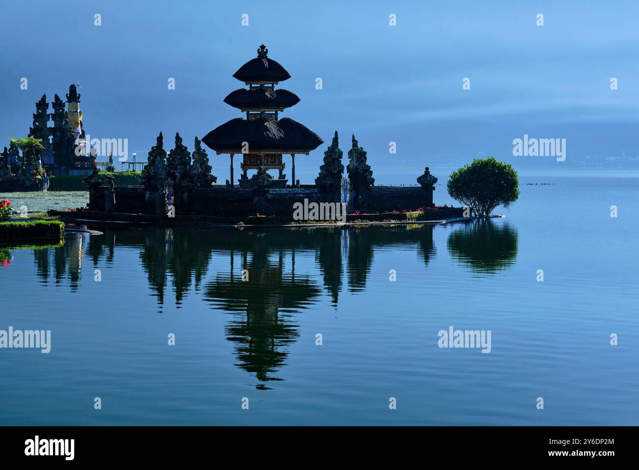 Indonesia, Bali, Bedugul, Ulun Danu temple on Lake Bratan Stock Photo ...