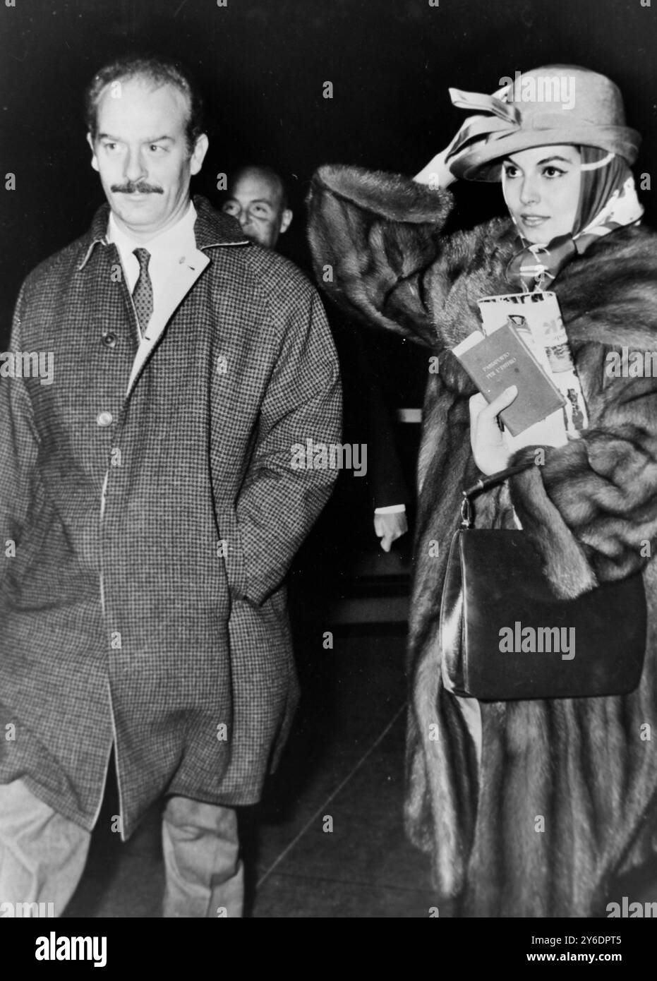ALFREDO BINI WITH ROSANNA SCHIAFFINO IN ROME / ; 29 MARCH 1963 Stock ...