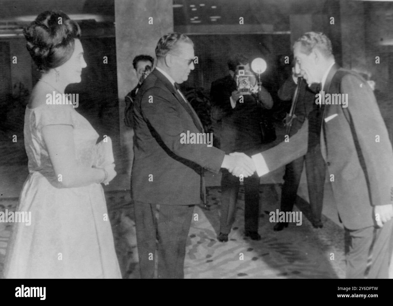 MEXICAN PRESIDENT ADOLFO LOPEZ MATEOS WITH PRESIDENT OF YUGOSLAVIA ...
