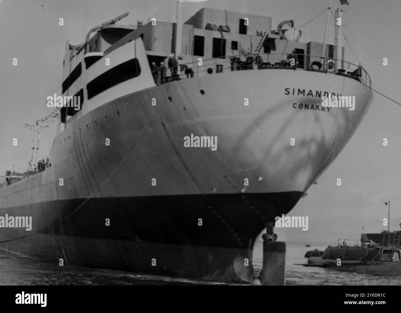 SHIPS SIMANDOU FIRST MERCHANT SHIP FROM GUINEA ; 27 MARCH 1963 Stock ...