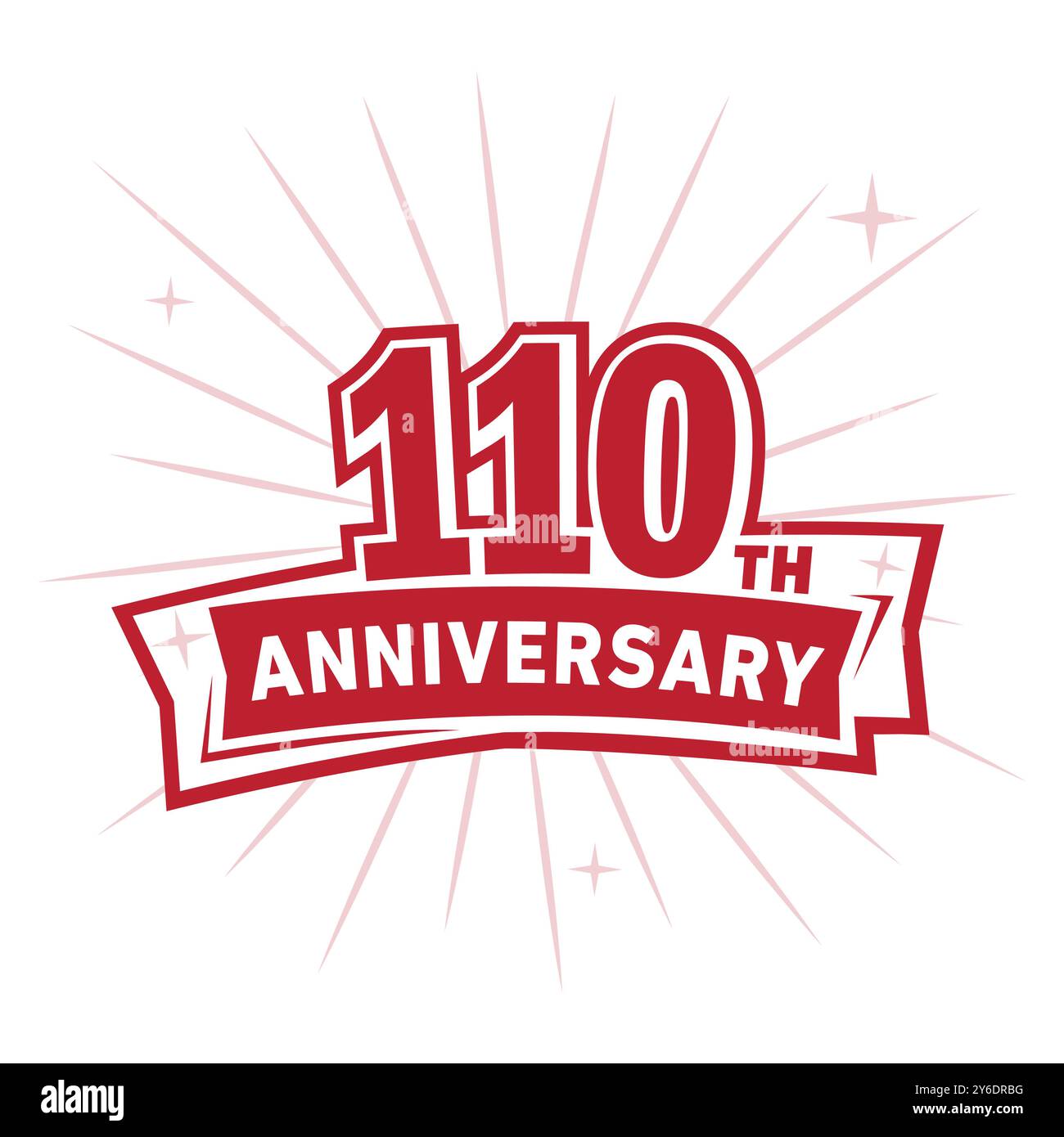 110 years anniversary celebration logo. 110th design template. Vector ...
