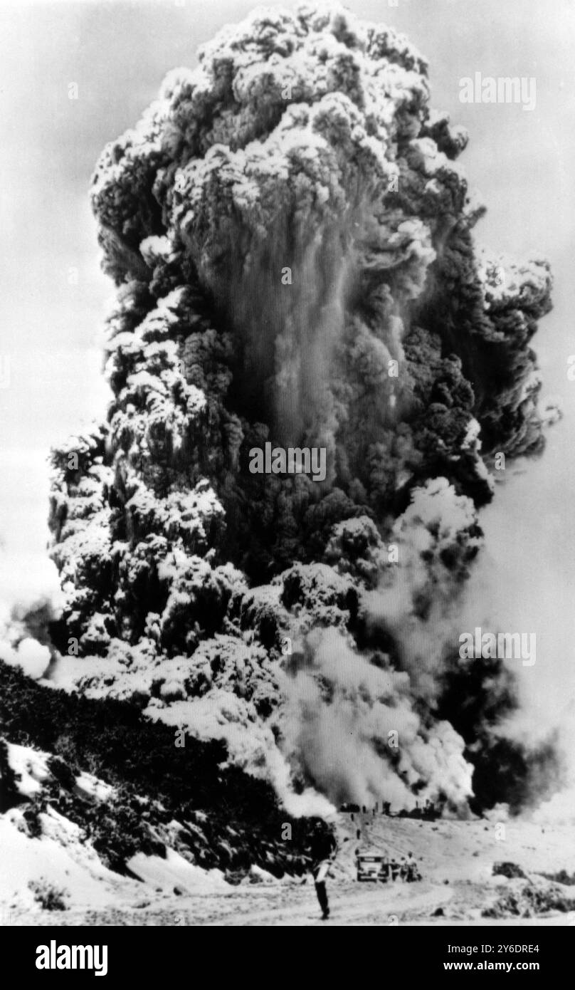25 MARCH 1963 A HUGE CLOUD FROM THE SUDDEN ERUPTION OF THE MOUNT IRAZU ...