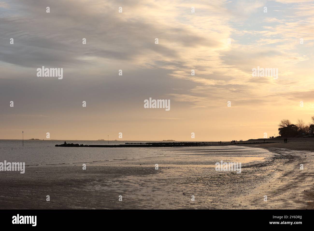 Golden hour beach sea waves hi-res stock photography and images - Alamy