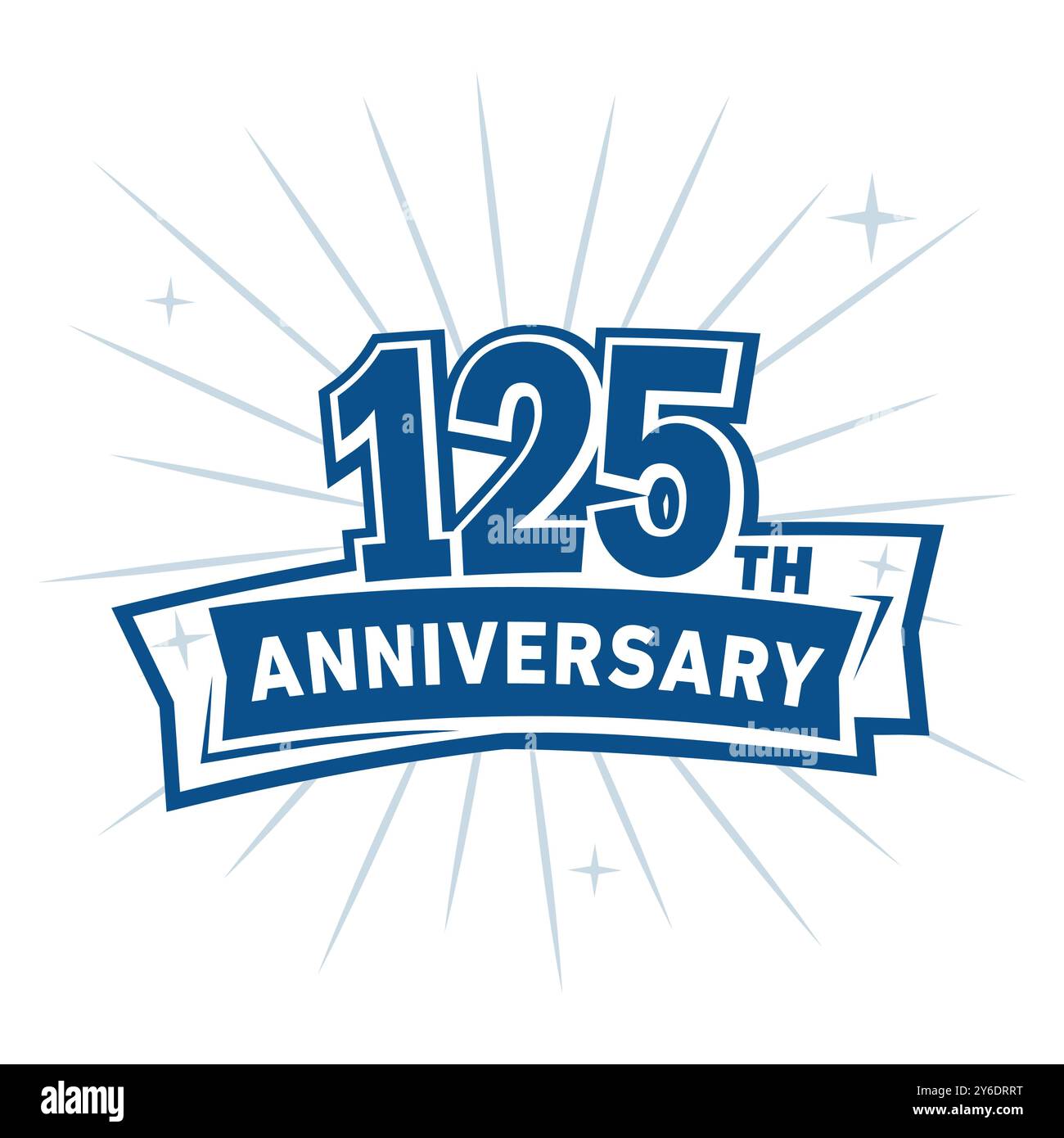 125 years anniversary celebration logo. 125thth design template. Vector ...