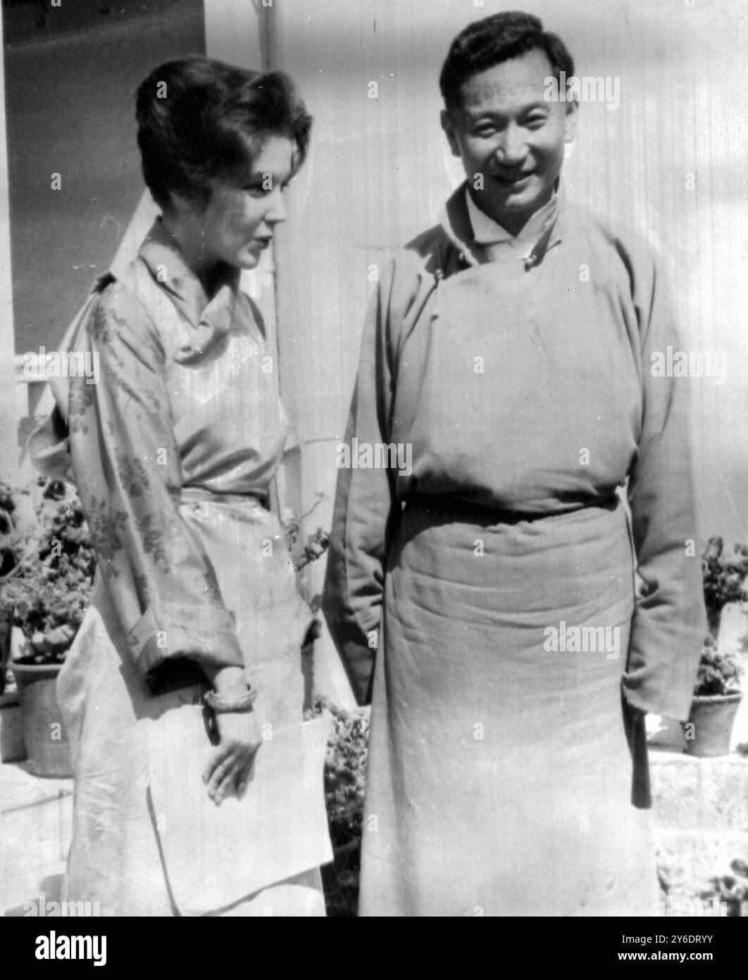 HOPE COOKE WEDS PRINCE THONDUP NAMDYAL OF SIKKIM ; 21 MARCH 1963 Stock ...