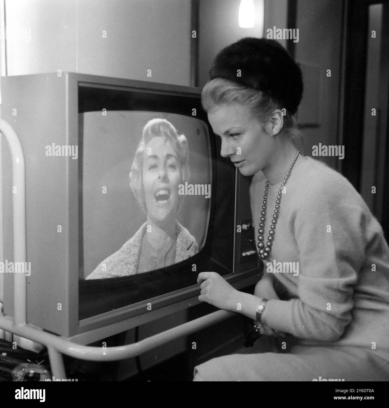 HEIDI BRUHL AT EUROVISION SONG CONTEST CHECKING ANNIE PALMER ENTRY ON ...