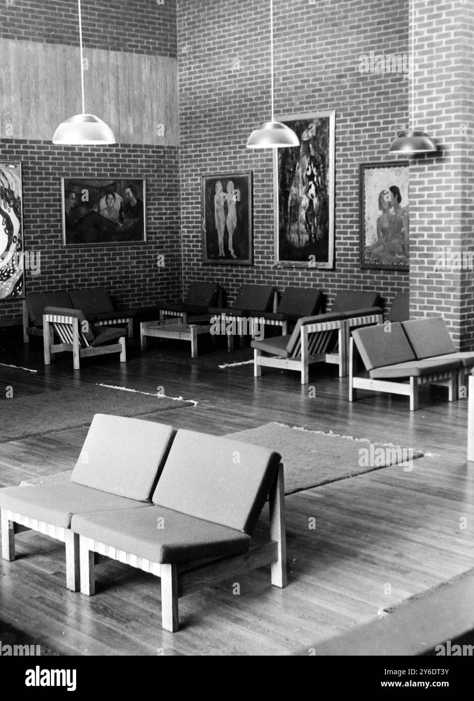 The interior of Falmer House the first building completed and occupied ...