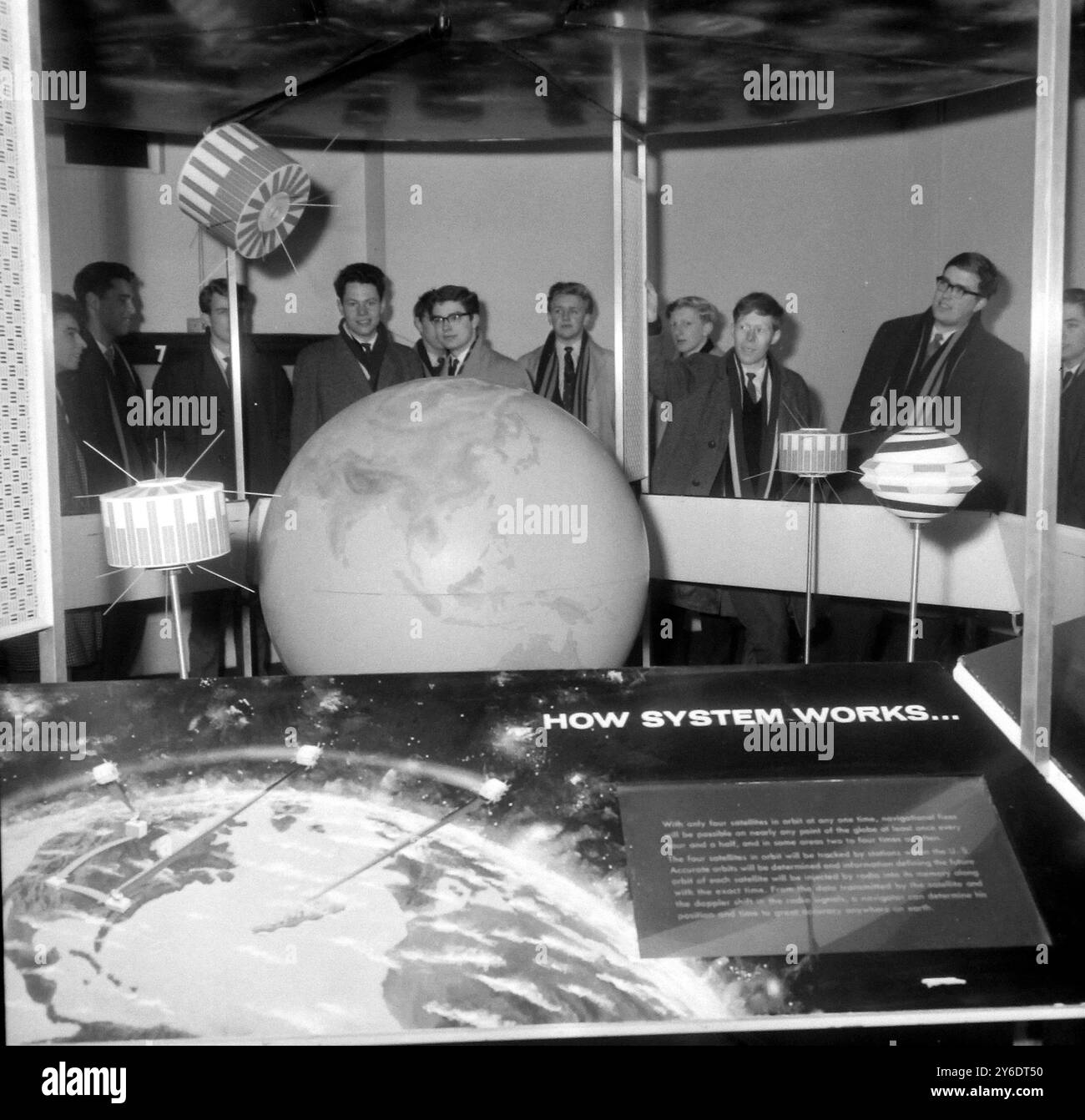 SATELLITES STUDENTS EXAMINE MODEL OF NAVIGATION TRANSIT, SCIENCE ; 19 ...