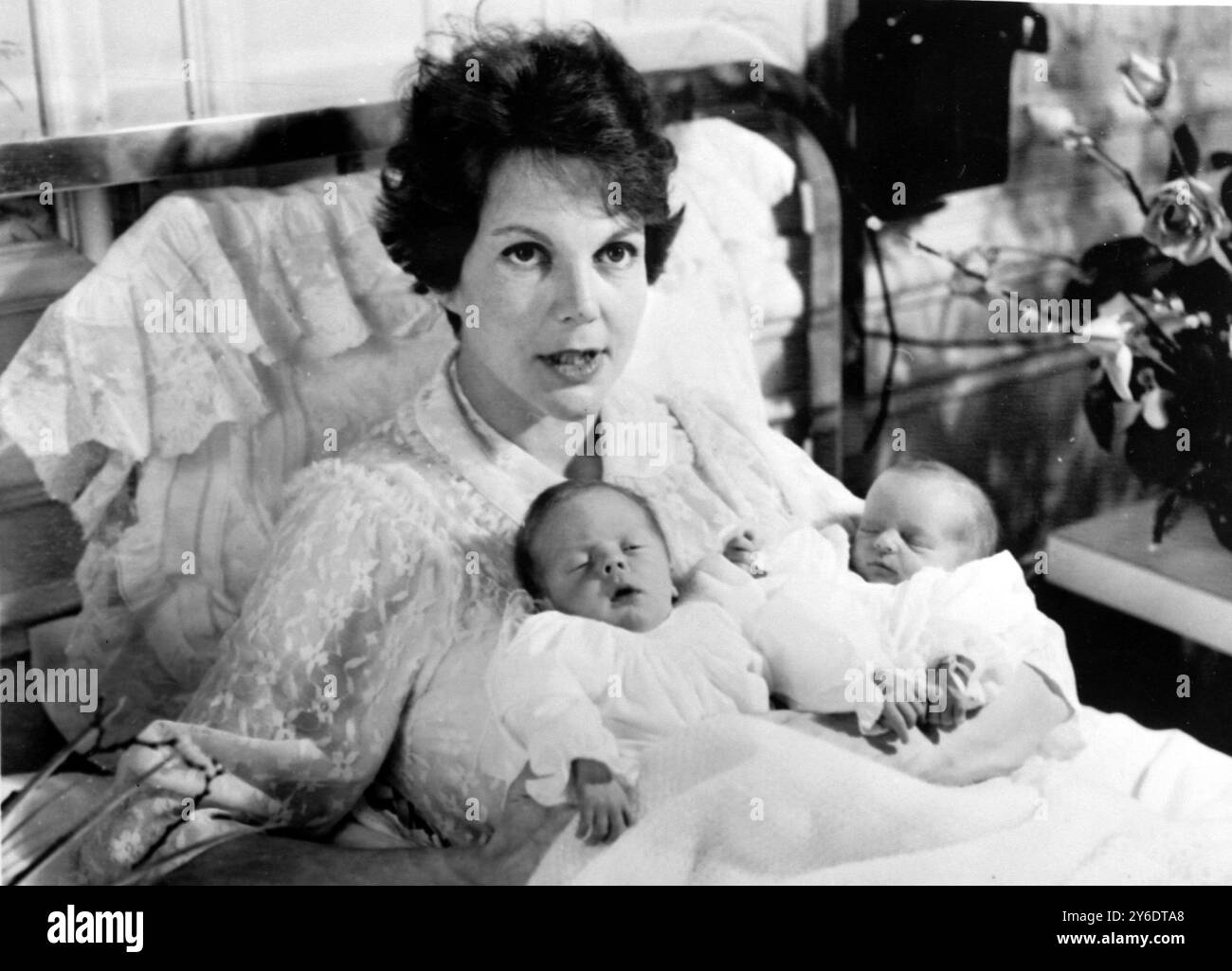 PRINCESS MARIA PIA WITH HER TWIN BABIES IN PARIS ; 16 MARCH 1963 Stock ...