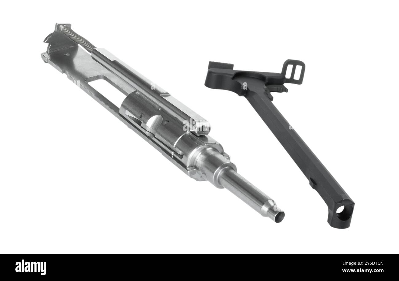 Charging handle next to the bolt carrier group replacement for an AR-15 ...