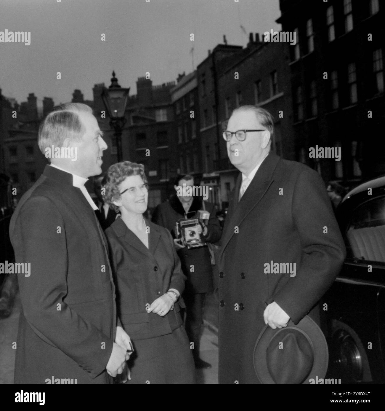 PASTOR SVEN EVANDER WITH TAGE ERLANDER IN LONDON / ; 4 MARCH 1963 Stock ...