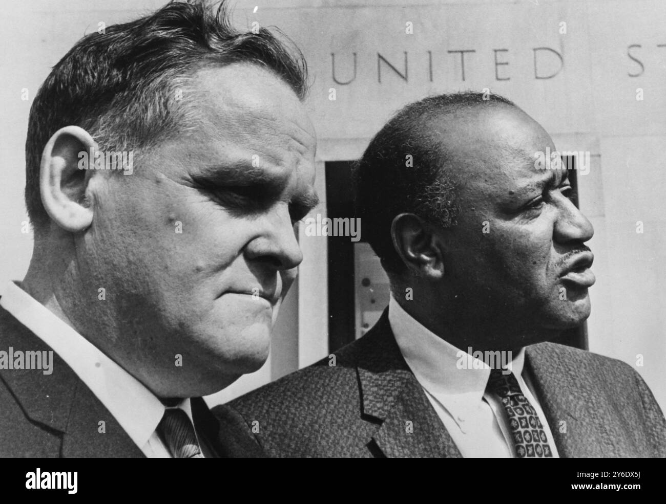 BENJAMIN DAVIS COMMUNIST WITH GUS HALL / ; 5 MARCH 1963 Stock Photo - Alamy