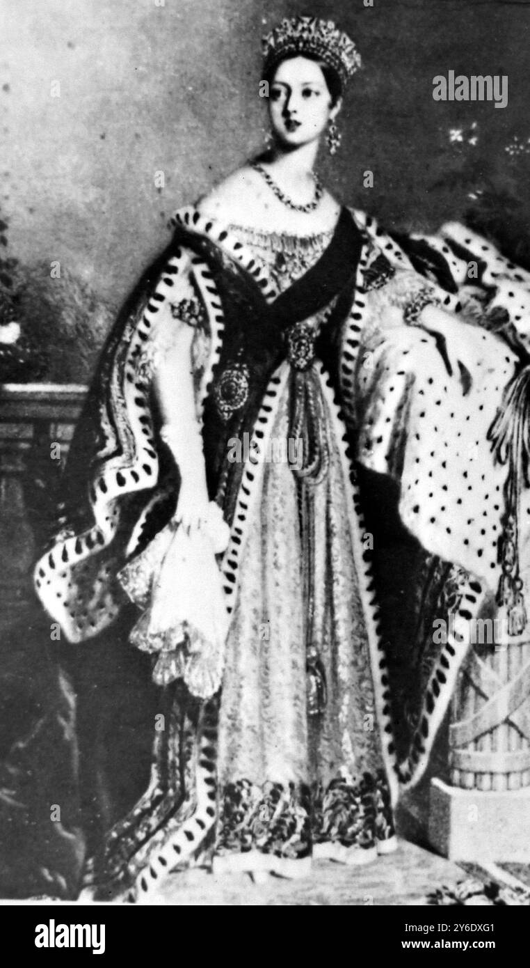 VICTORIA QUEEN AT TIME OF HER CORONATION ; 28 FEBRUARY 1963 Stock Photo ...