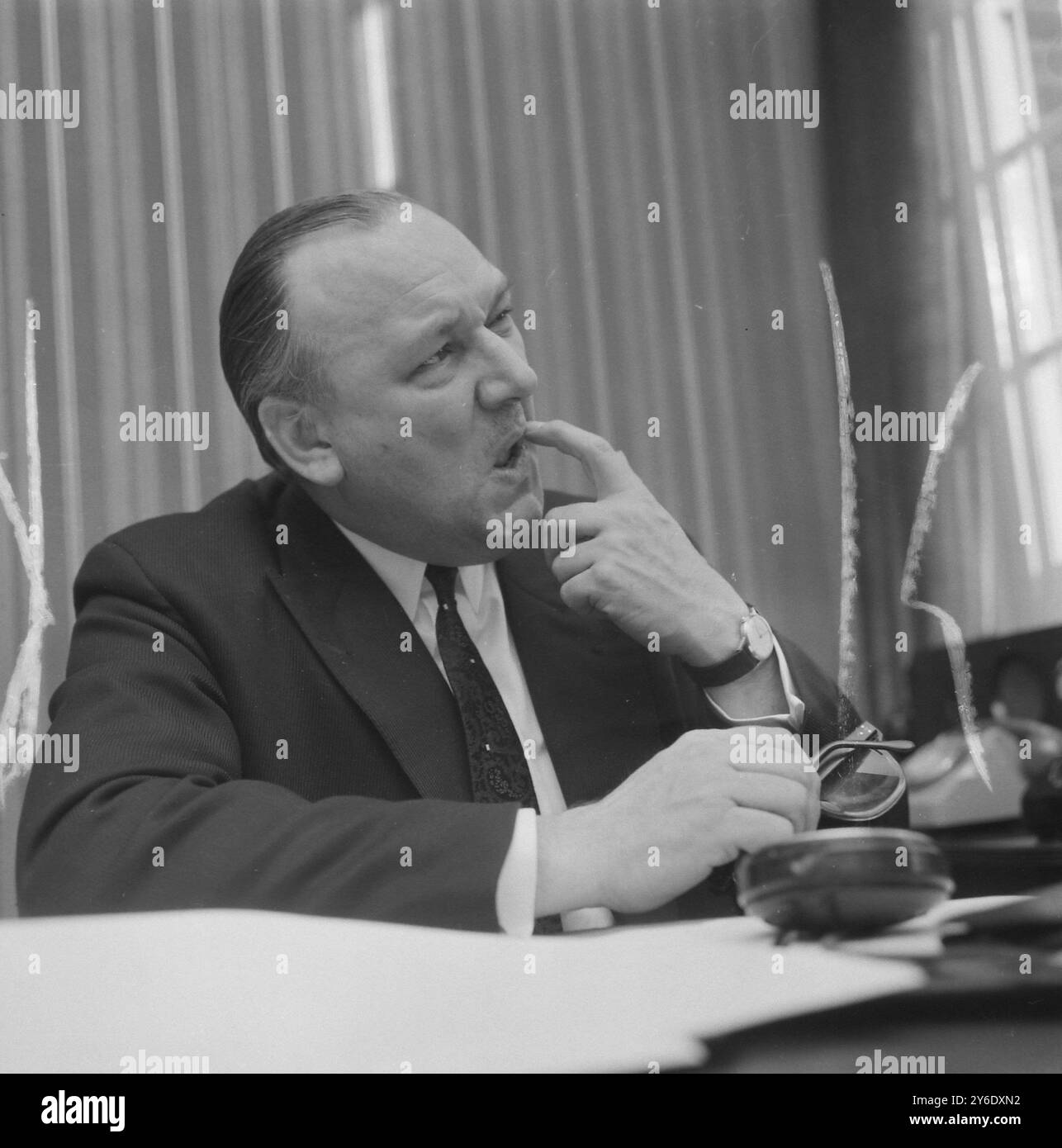LORD ROBENS AT NATIONAL COAL BOARD OFFICE ; 26 FEBRUARY 1963 Stock ...