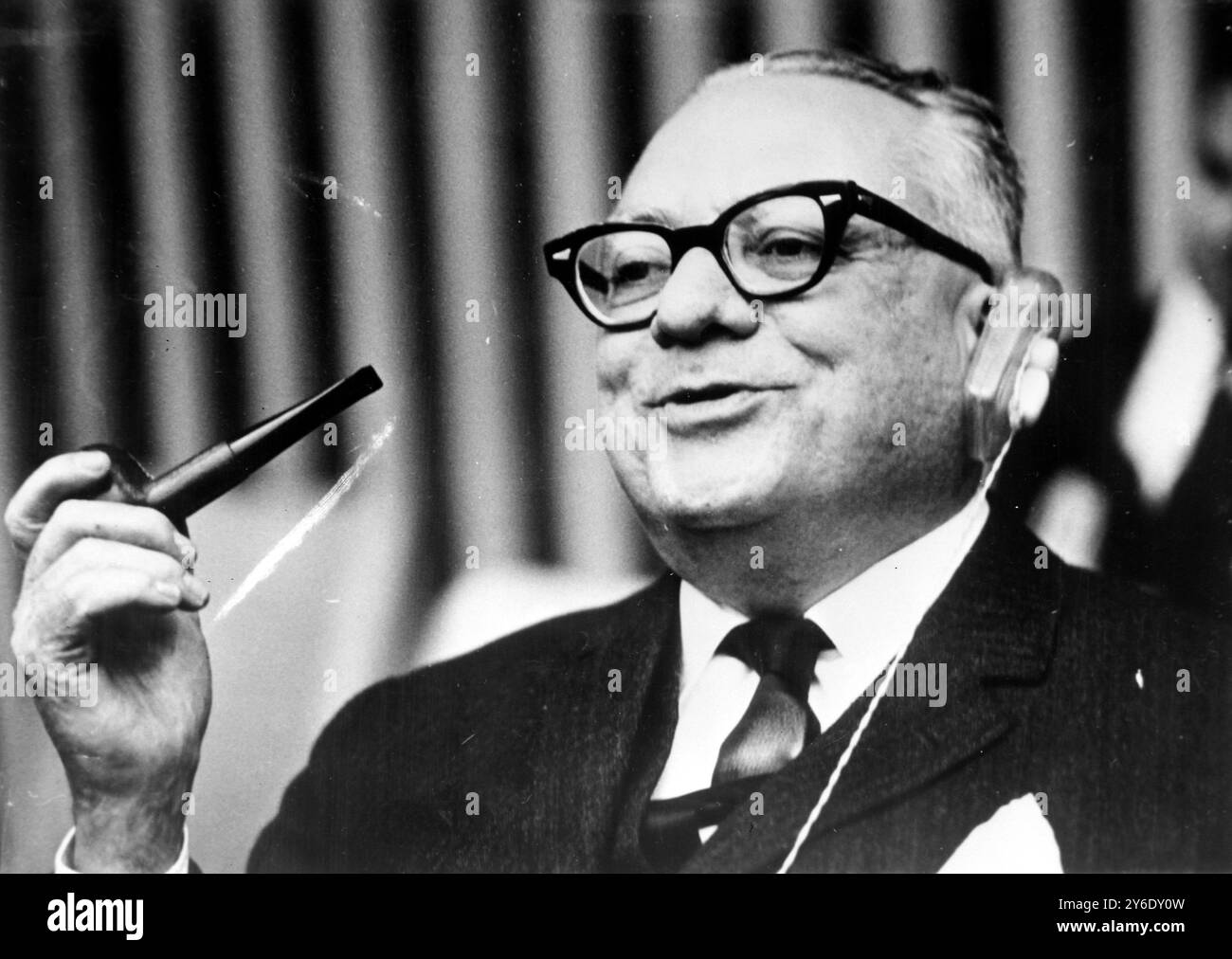 VENEZUELAN PRESIDENT ROMULO BETANCOURT AT UN UNITED NATIONS ASSEMBLY IN ...