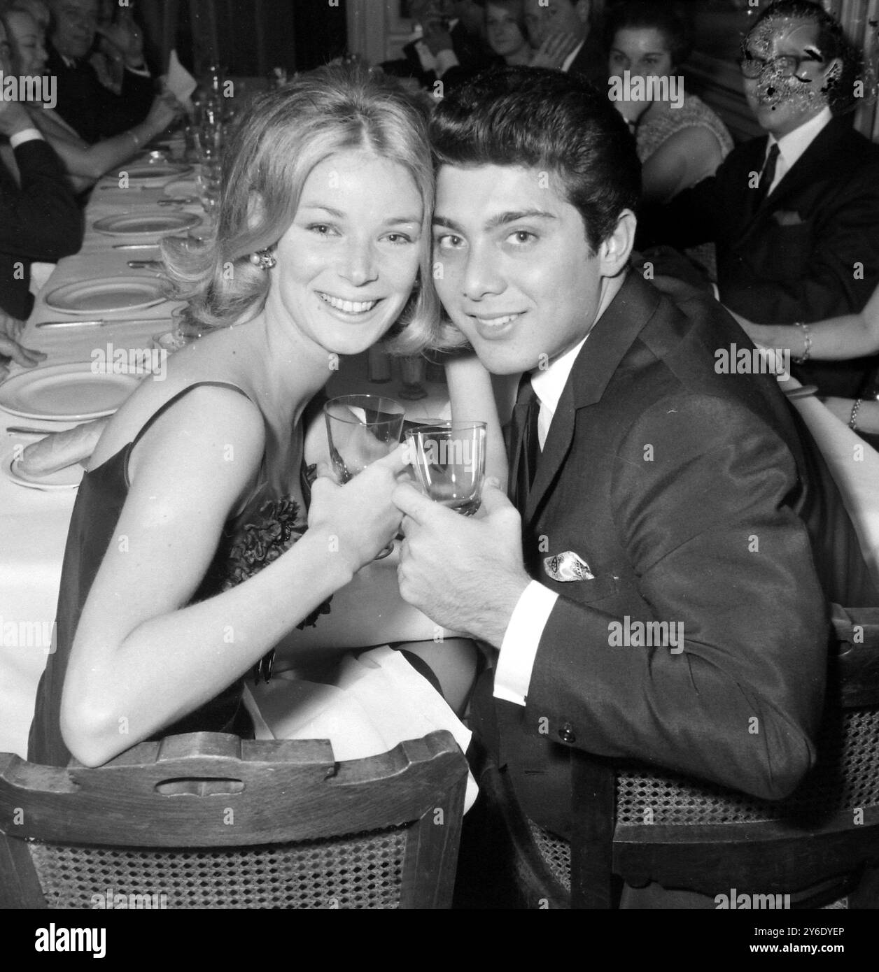 PAUL ANKA WITH ANNE DE ZOGHEB IN PARIS / ; 17 FEBRUARY 1963 Stock Photo ...