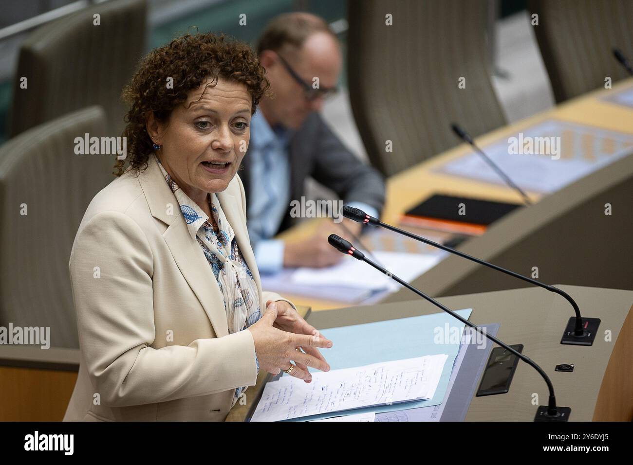 Flemish Minister of Mobility, Public Work Lydia Peeters pictured during ...