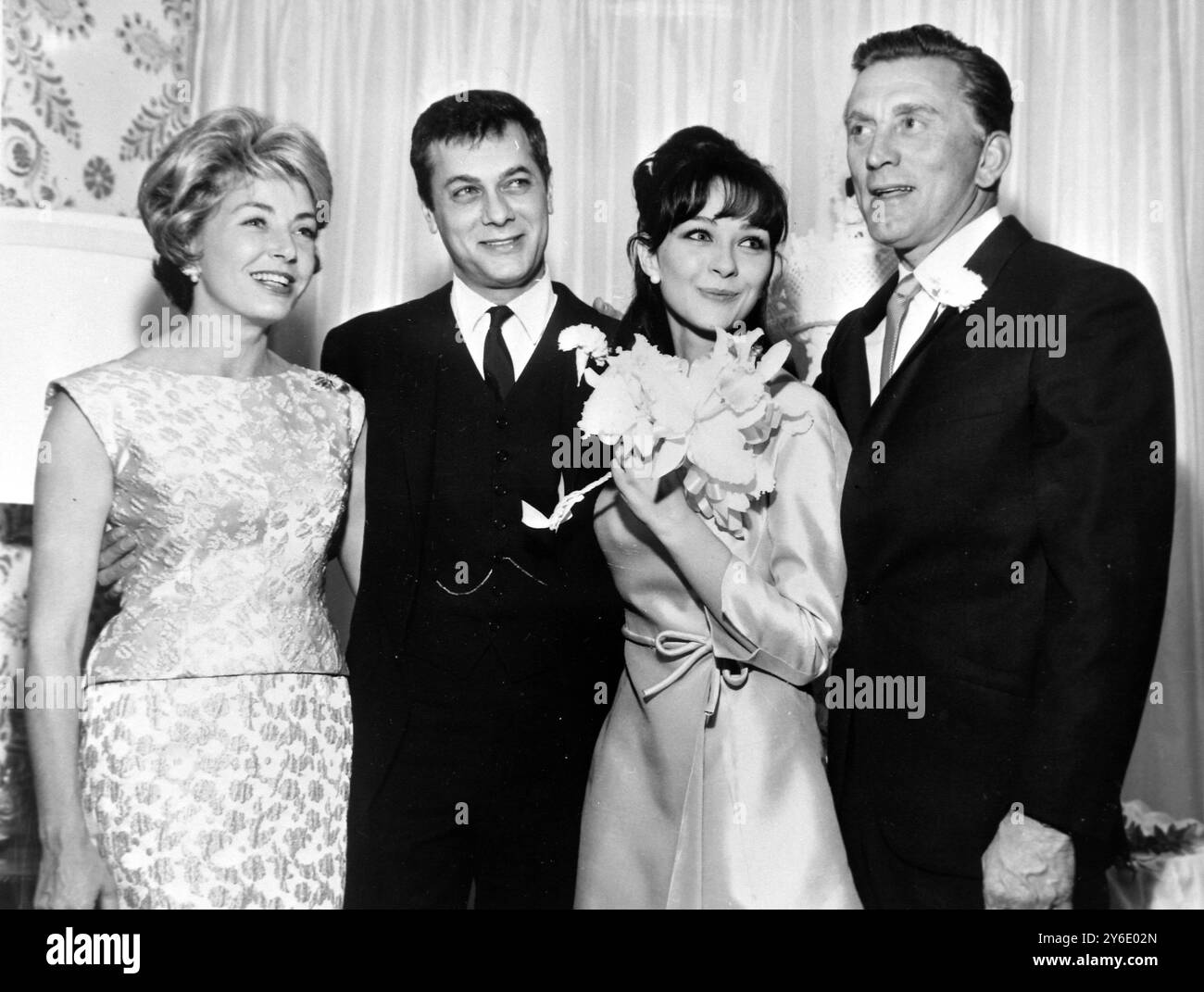 CHRISTINE KAUFMANN WEDS TONY CURTIS IN LAS VEGAS WITH GUESTS KIRK ...
