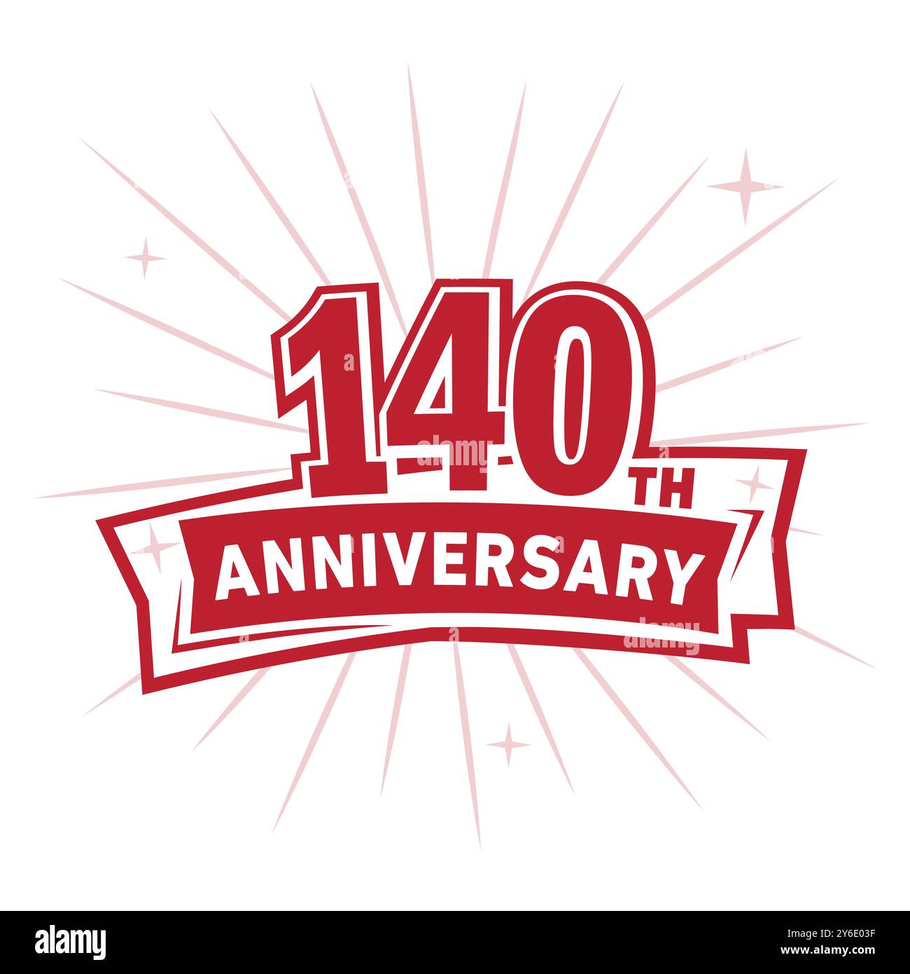 140 years logo hi-res stock photography and images - Alamy