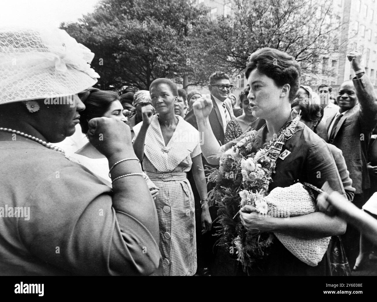 MISS MARY ANDERSON IN JOHANNESBURG ; 12 FEBRUARY 1963 Stock Photo - Alamy