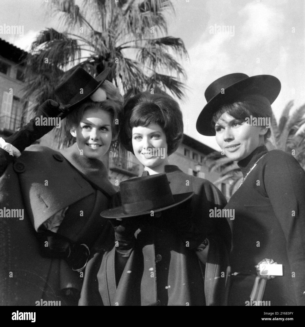 KAARINA LESKINEN OF FINLAND WITH MISS GERMANY AND MISS ECUADOR / ; 7 ...