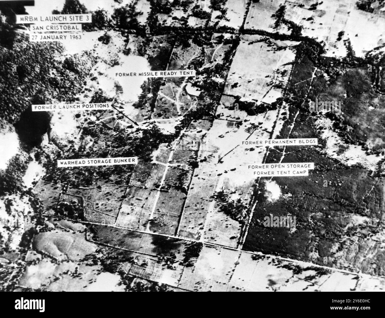 MISSILES LAUNCH POSITIONS ; 8 FEBRUARY 1963 Stock Photo - Alamy
