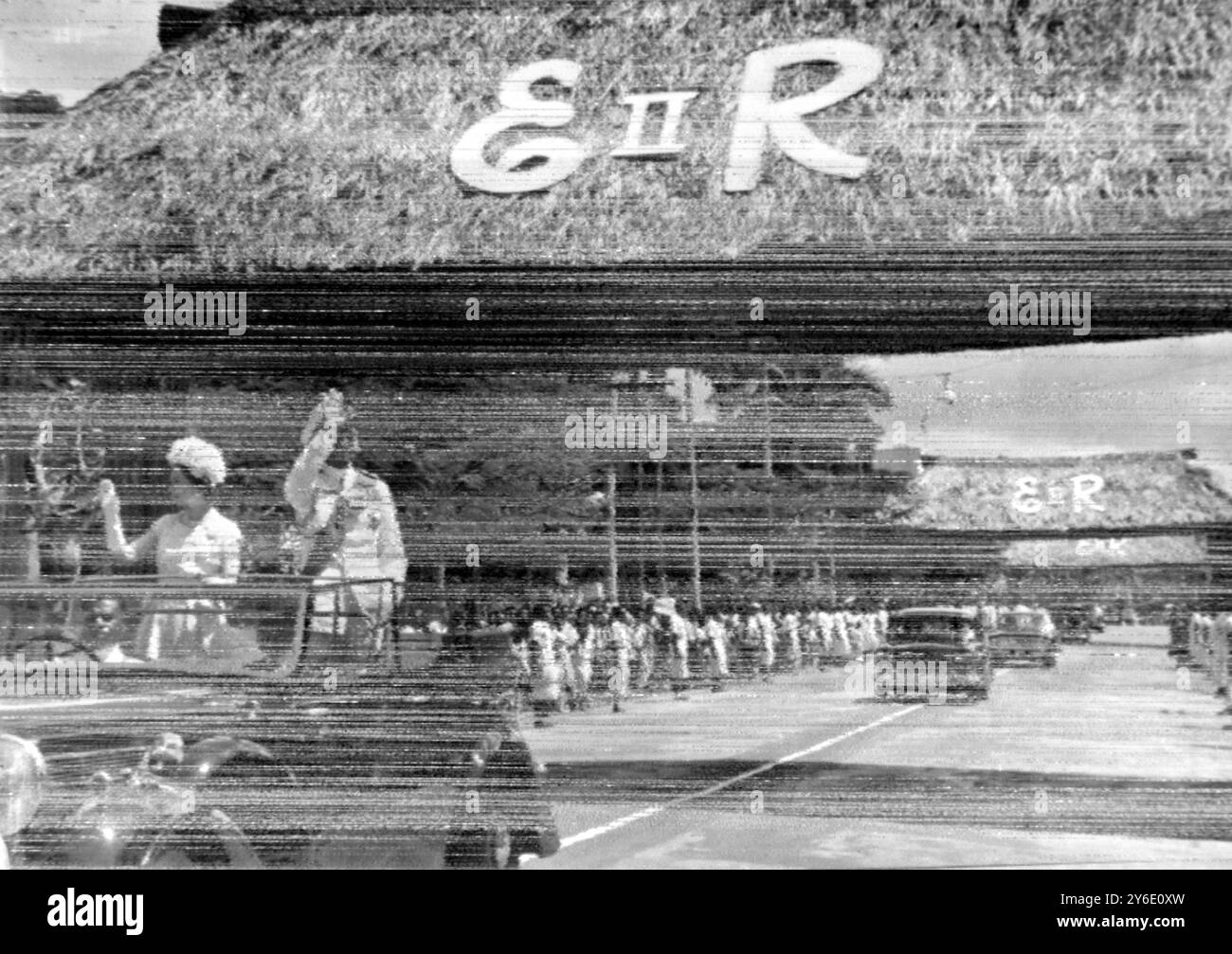 QUEEN ELIZABETH II AND PRINCE PHILIP WAVE TO CROWDS IN SUVA FIJI ; 3 ...