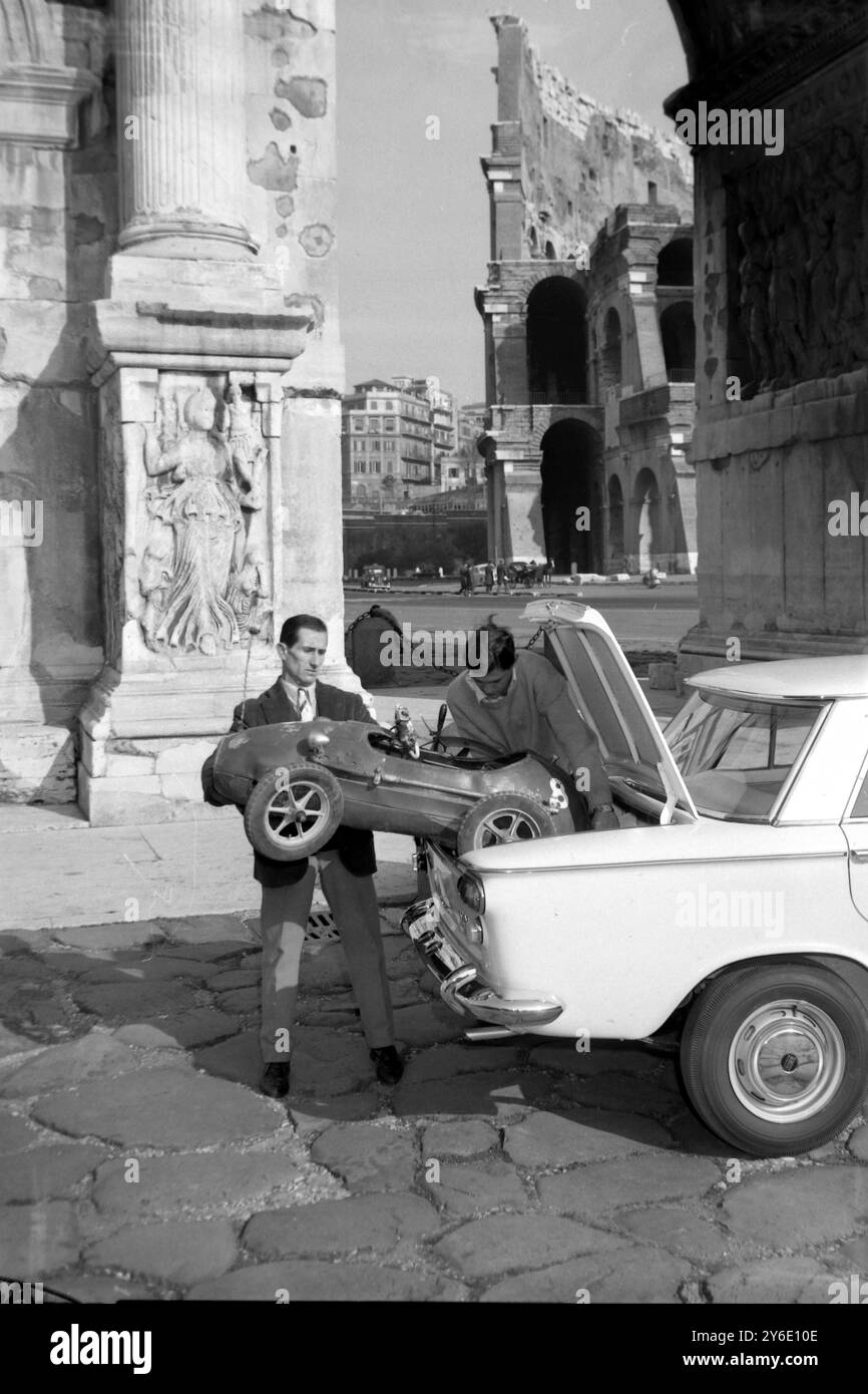 Rome cars Black and White Stock Photos & Images - Alamy