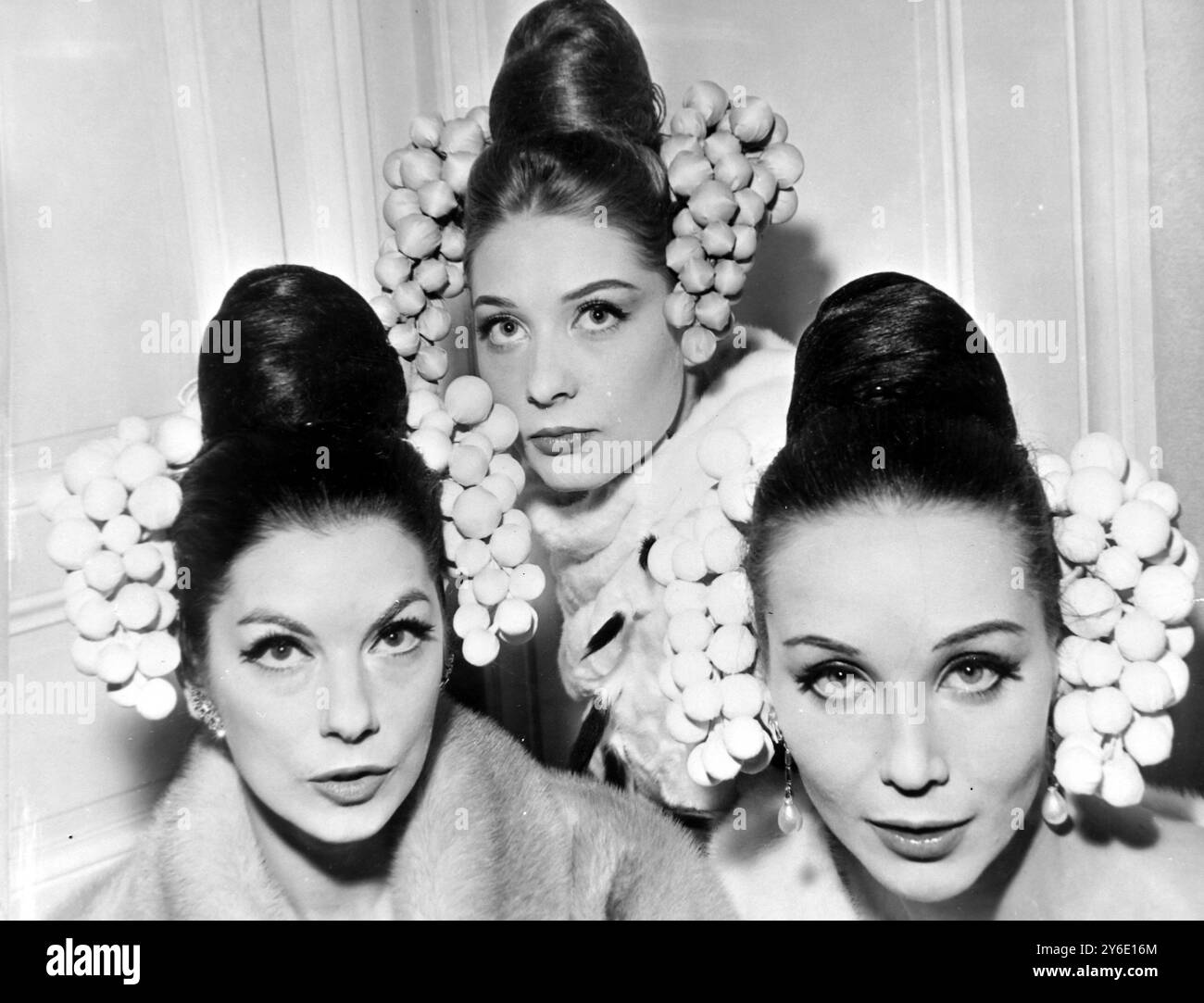 FASHION HAIRSTYLES BY ALEXANDRE ; 31 JANUARY 1963 Stock Photo - Alamy