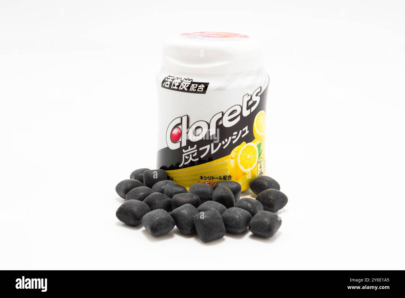 Fuji-shi, Shizuoka-ken, Japan - September 14, 2024: Clorets Charcoal ...