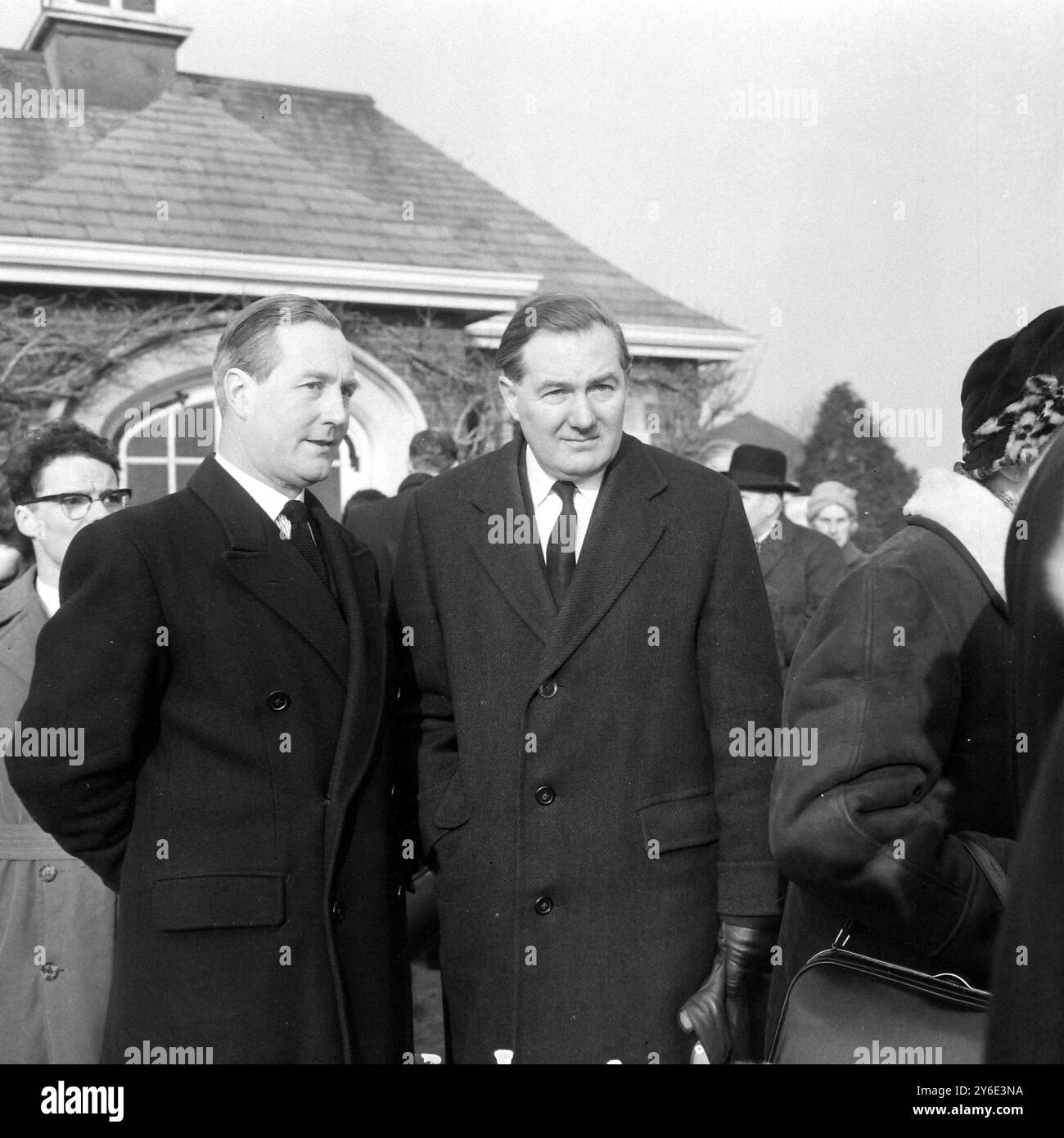 FUNERALS PHILIPS MORGAN JAMES CALLAGHAN AT FUNERAL ; 22 JANUARY 1963 ...