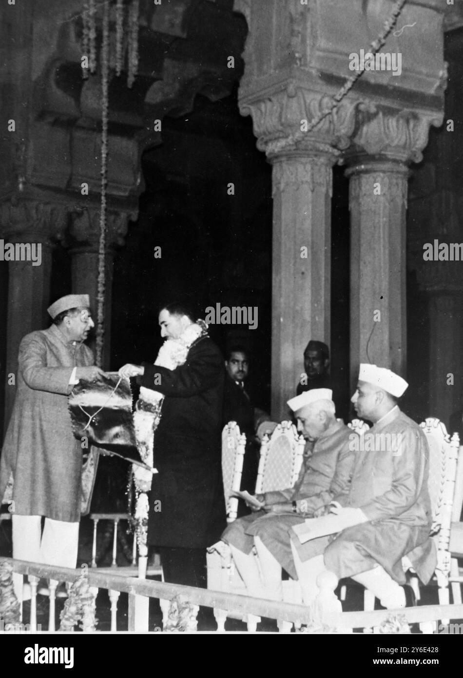 RASHID KARAMI AND AHMED SHRI NUR-UD-DIN IN NEW DELHI / ; 21 JANUARY ...