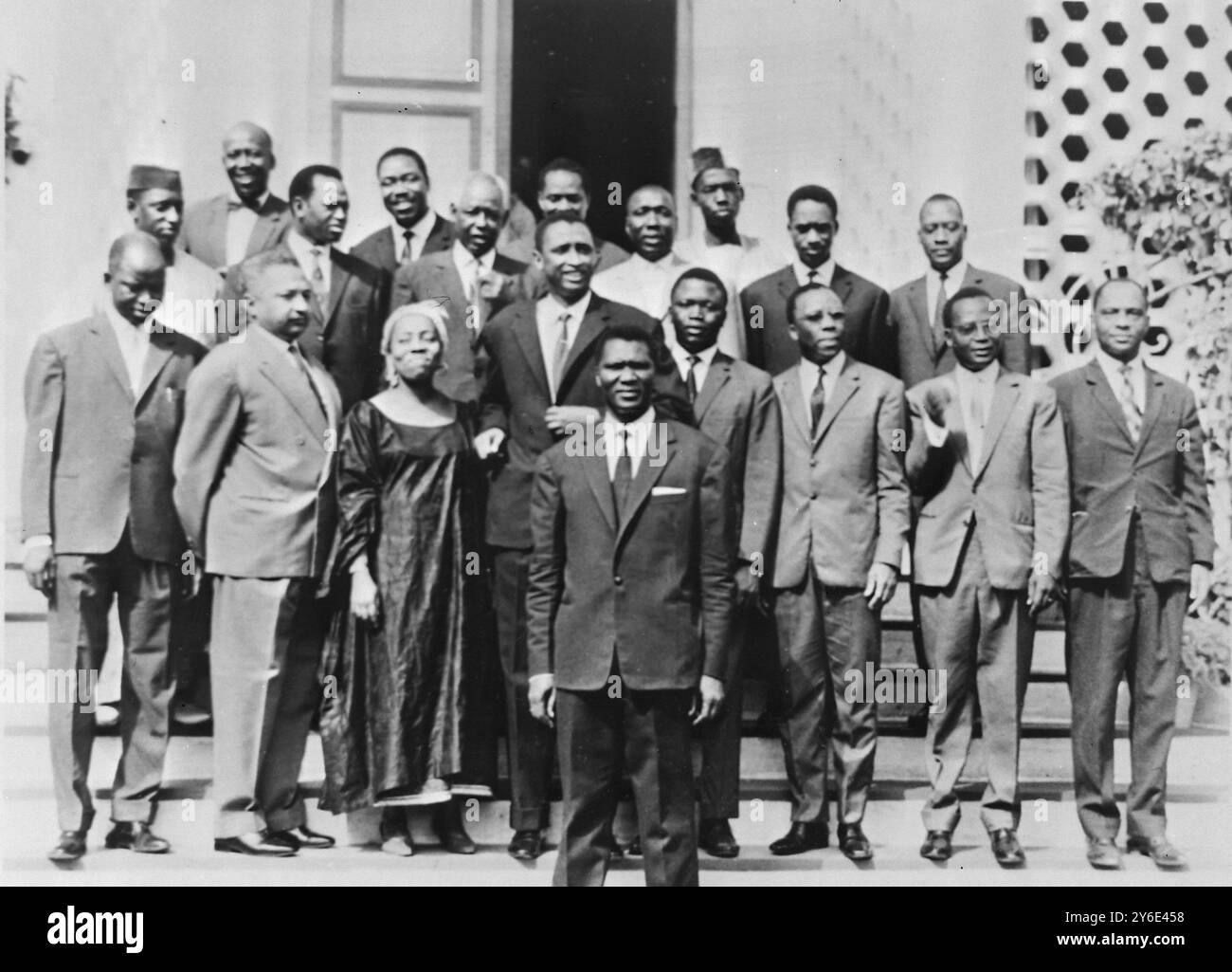 PRESIDENT OF GUINEA AHMED SEKOU TOURE WITH GUINEAN CABINET / ; 18 ...