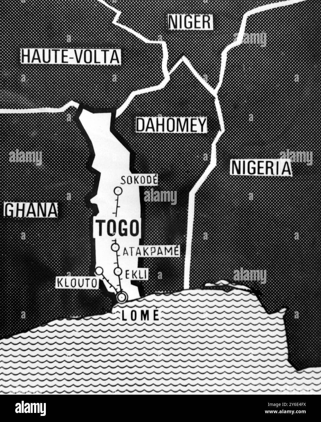 MAPS TOGO ; 15 JANUARY 1963 Stock Photo - Alamy