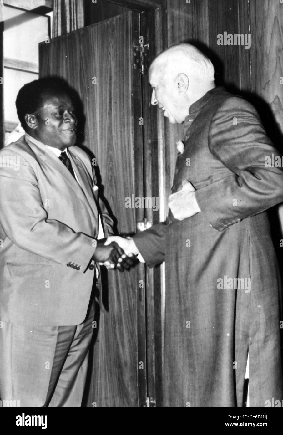 KOFI ASANTE OFORI-ATTA WITH INDIAN PREMIER PANDIT JAWAHARLAL NEHRU IN ...