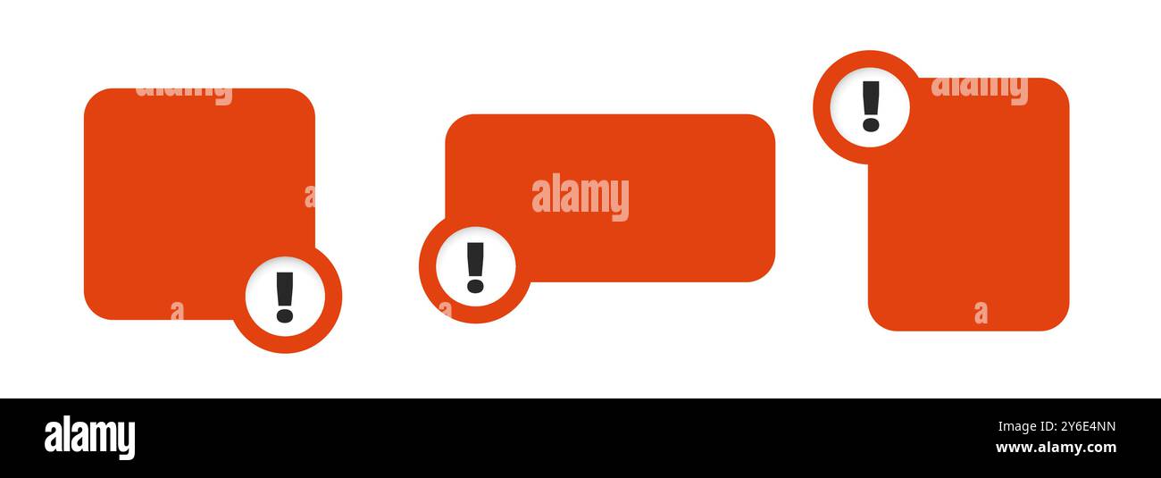 Red warning message without text. Frame with question mark Stock Vector ...