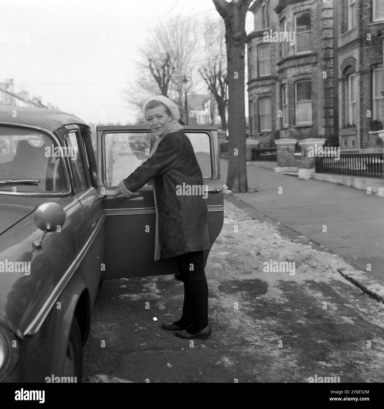 DORA BRYAN LEAVES NURSING HOME AFTER VISITING JOAN PLOWRIGHT HAVING A ...